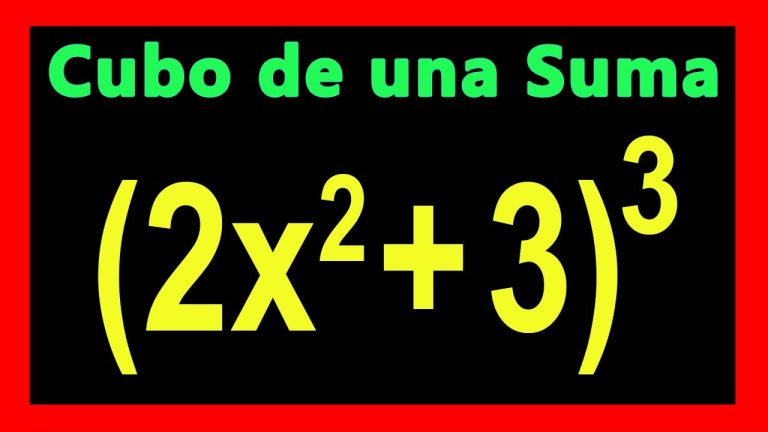El Cubo de la Suma de Dos Números: Fórmulas y Ejemplos Explicativos ...