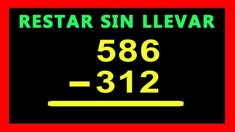 Cómo Realizar la Resta de Tres Cifras sin Llevar: Guía Paso a Paso ...