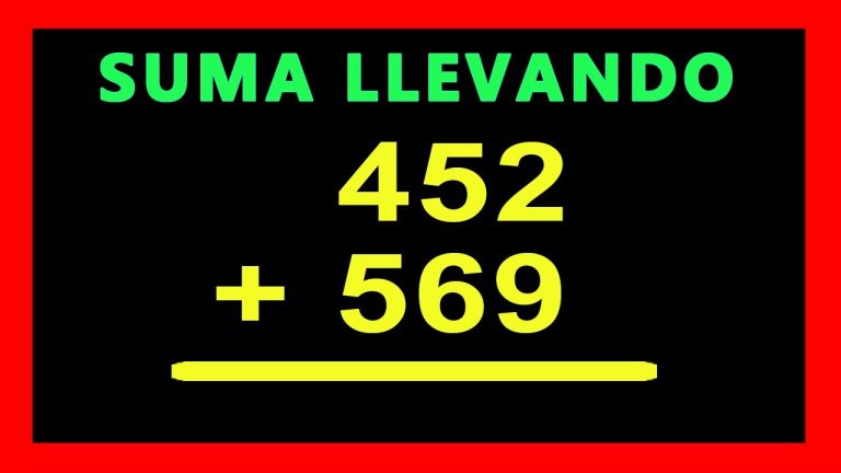 Guía Completa para Realizar Sumas con Llevadas de Tres Cifras: Ejemplos ...