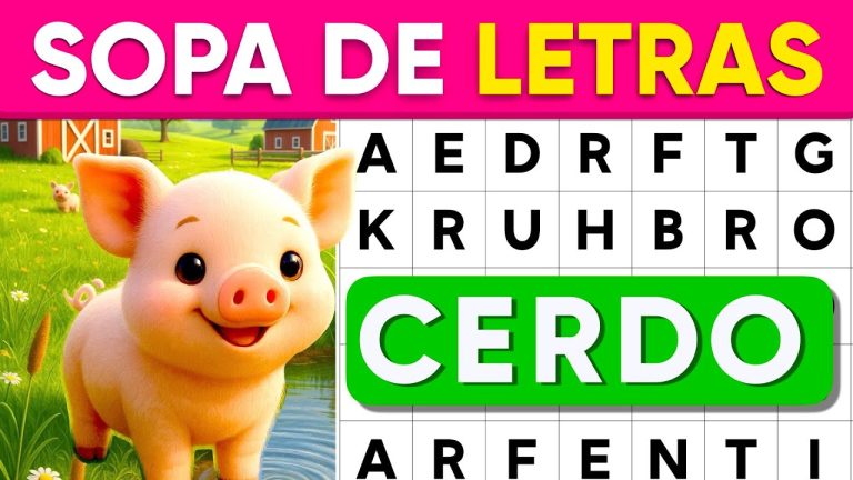 Sopa de Letras de Animales del Zoológico: ¡Diviértete Aprendiendo con ...